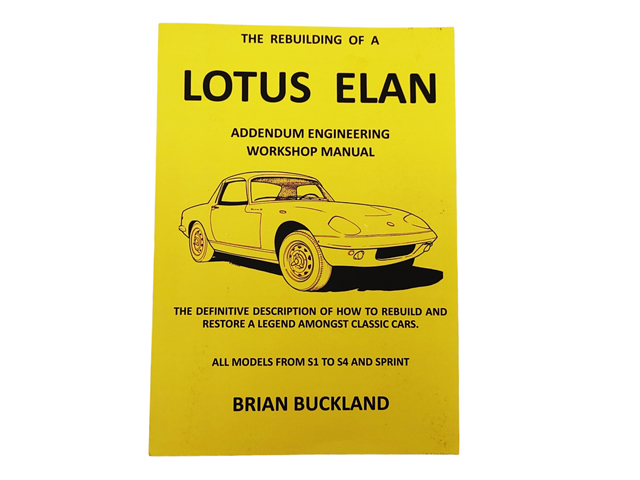 ワークショップマニュアル、ロータス エラン、著者 Brian Buckland | JAE Racing